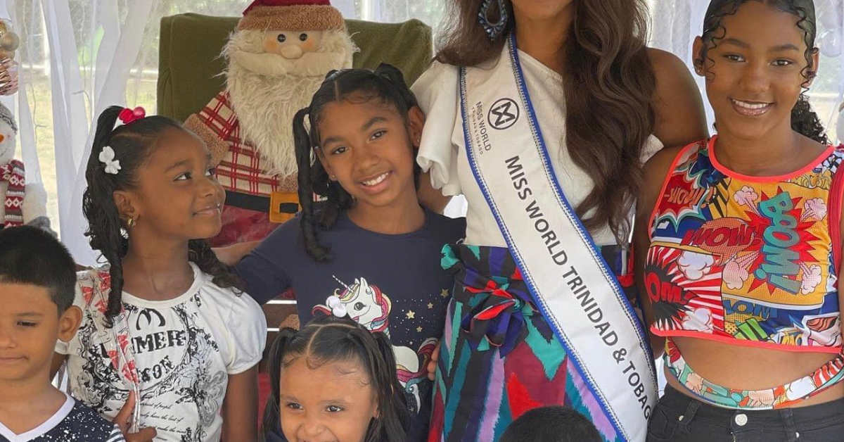 Miss World Trinidad & Tobago visits the children of her home community ...