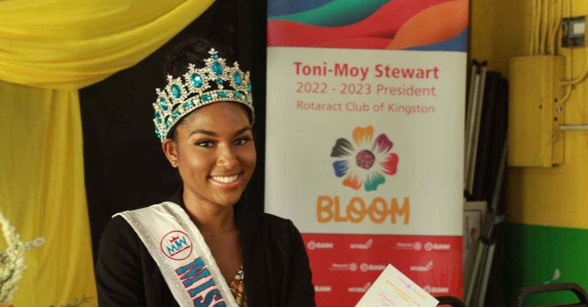 Miss Jamaica World Shanique Singh Addresses Period Poverty at Kingston ...