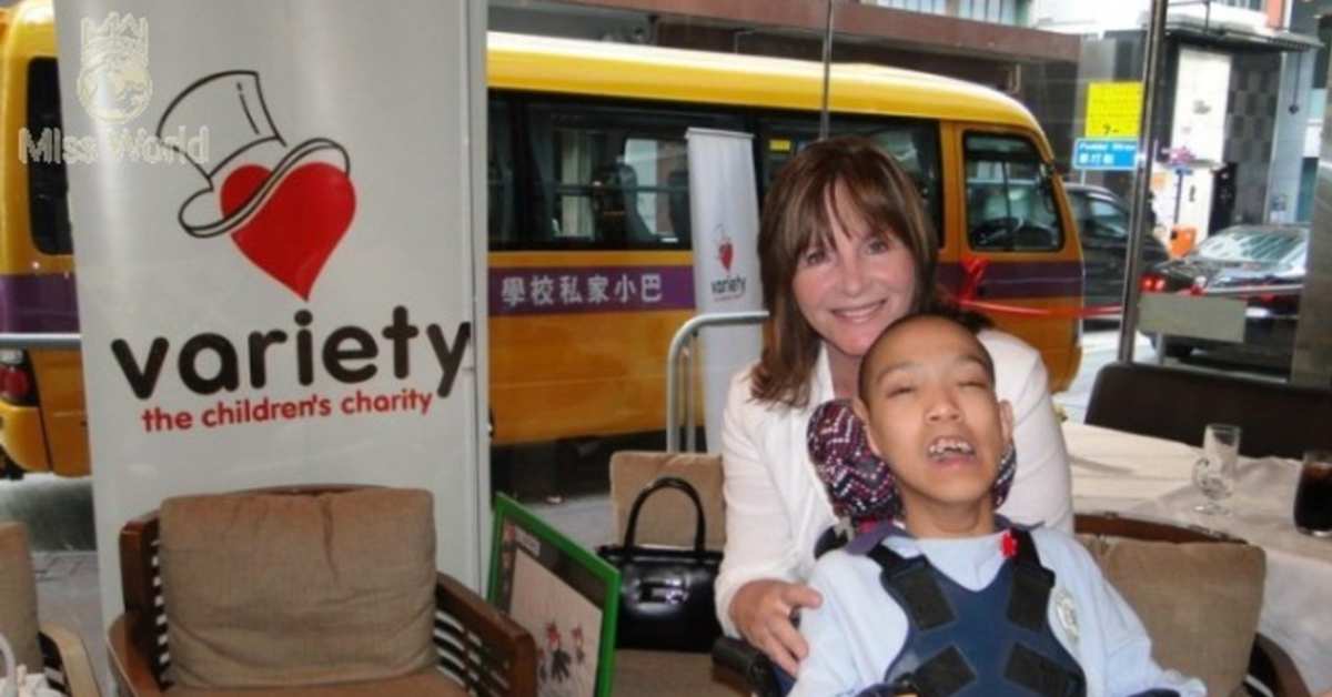Julia Morley visits Variety in Hong Kong - Miss World