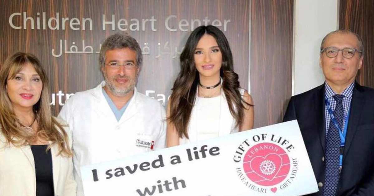 Miss World Lebanon saves a life with Gift Of Life Lebanon - Miss World
