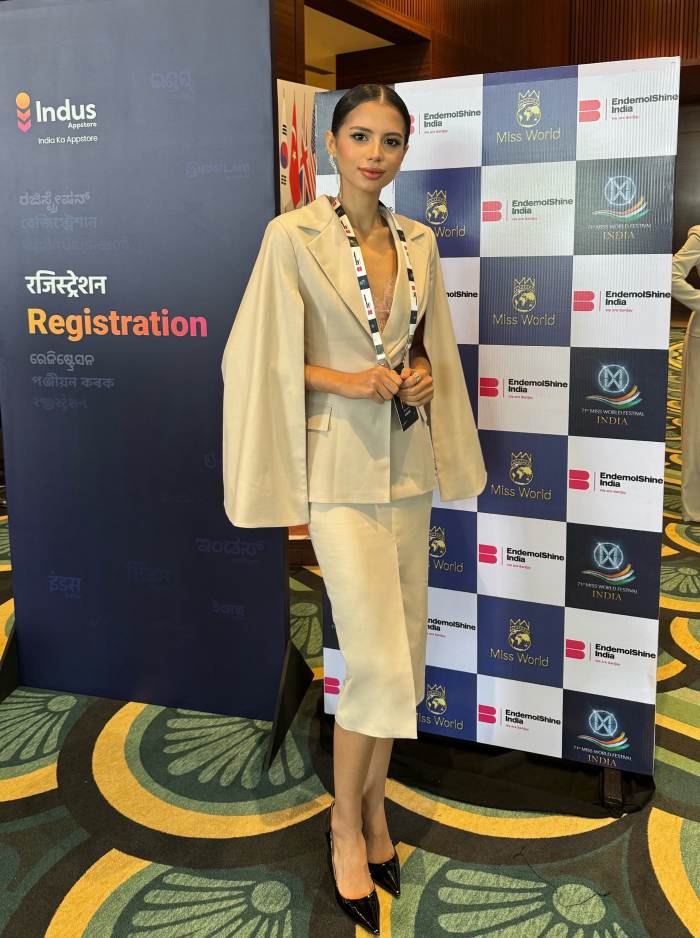 Miss World Ukraine at the Head-to-Head challenge - Sofiia Shamiia ...