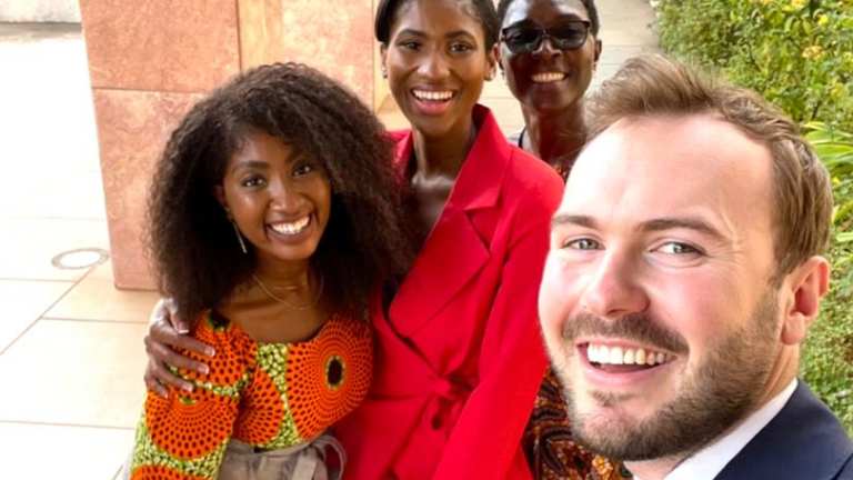 Media tour at the U.S Embassy in Guinea - Miss World Guinea