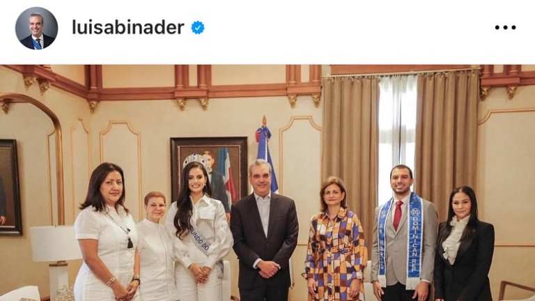 Miss World Dominican Republic is welcomed by her country´s president ...