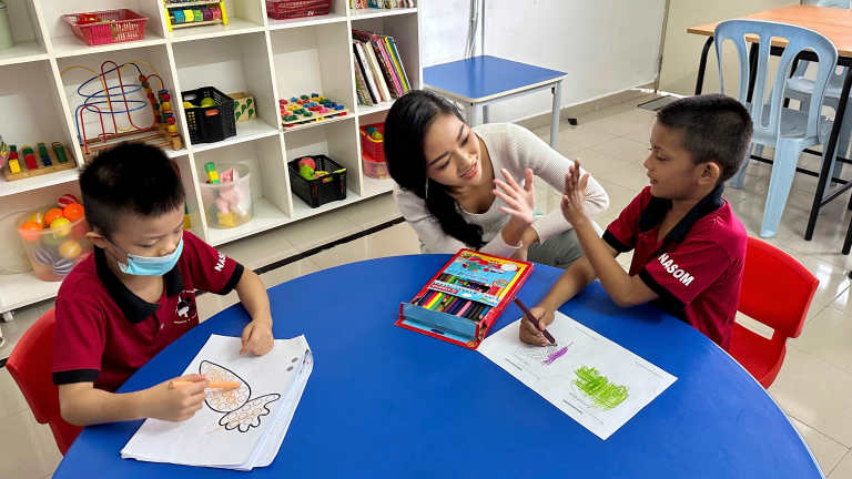 Learning with Children of NASOM Penang - Wenanita Angang - Miss World ...