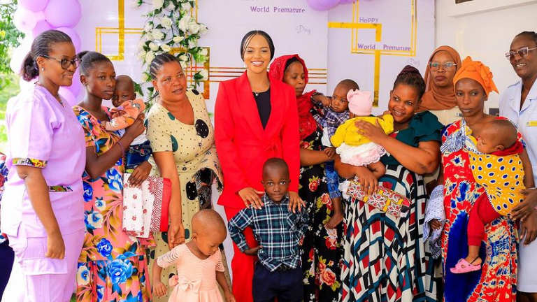 Miss World Tanzania at Tumbi Hospital Kibaha - Halima Kopwe - Miss ...