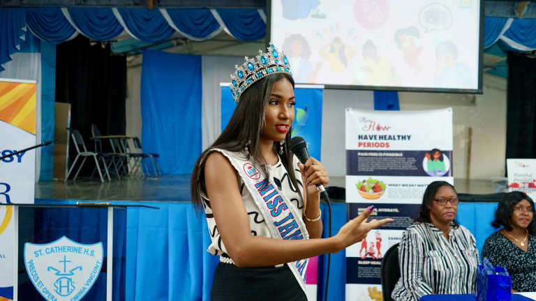 Breaking the Silence: Miss Jamaica World's Period Positivity Tour ...