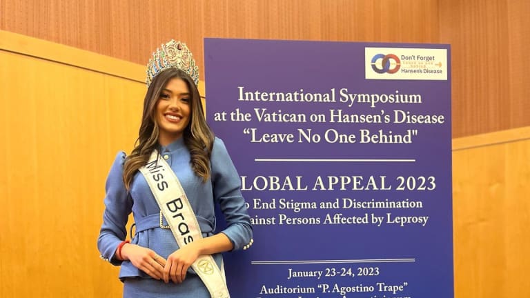 Opening the International Symposium on Hanseniasis, in the Vatican ...