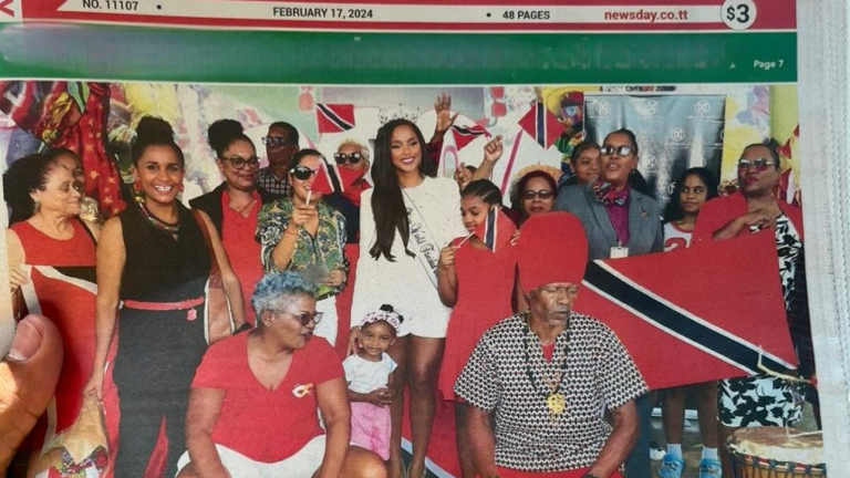 Miss World Trinidad & Tobago on the covers of the national newspapers ...