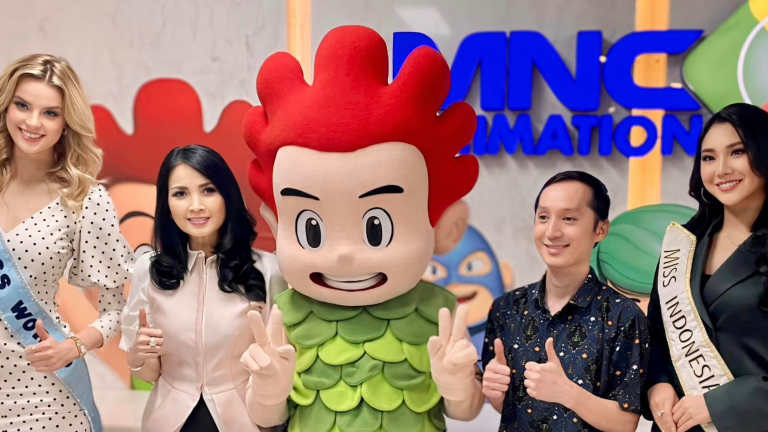 Miss World meets the popular Indonesian animation character, Kiko ...