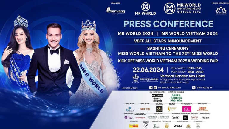 Watch the Mr World 2024 Press Conference live this Saturday - Miss World