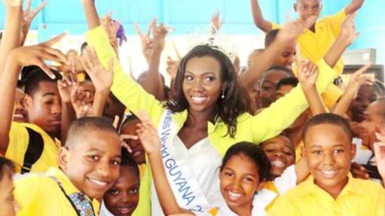 Reigning Miss World Guyana Takes Fight to Domestic Violence - Miss World