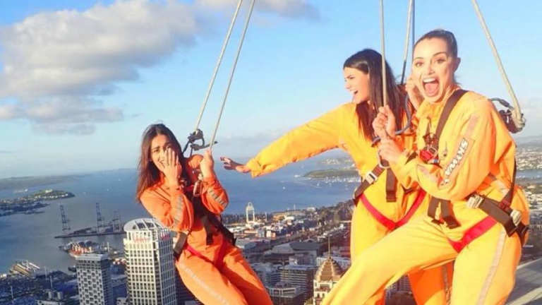 Miss World does daring sky walk! - Miss World
