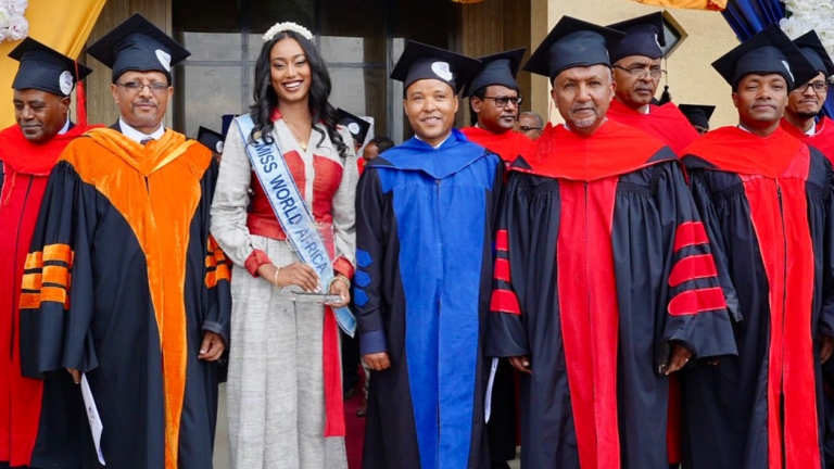 Miss World Africa Hasset Dereje Returns to Inspire Graduating Class at ...