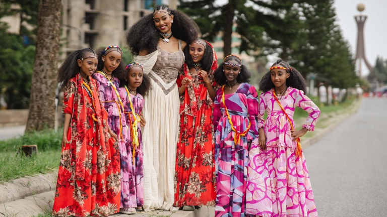 Miss World Africa Hasset Dereje Celebrates Ashenda Festival and ...