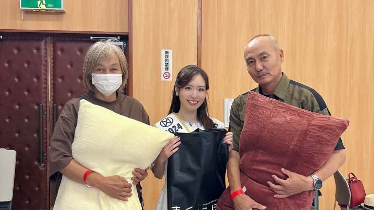 A Pillow for Hope: Reigning Miss World Japan Brings Comfort to Disaster ...