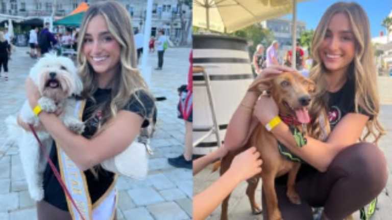Miss Gibraltar Julia Horne Supports Paws for a Cause Charity Walk ...