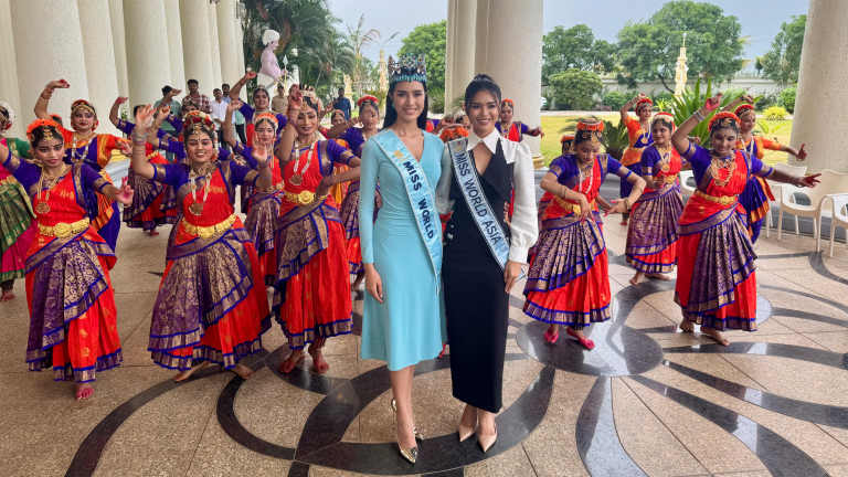 Miss World and Miss World Asia Welcomed in high style in Telangana ...