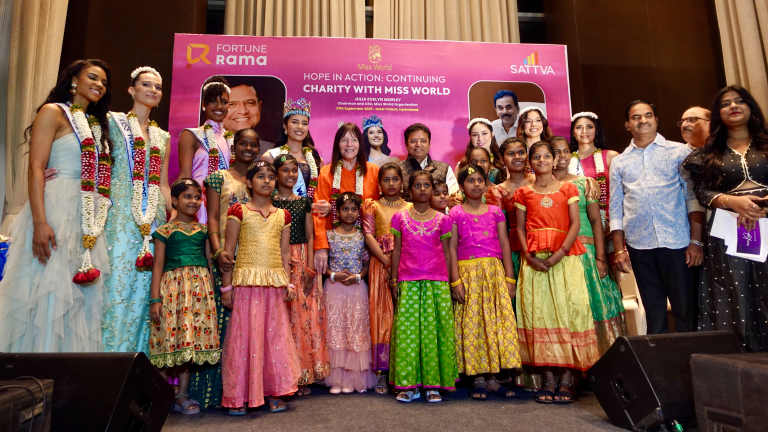 Hope in Action: Miss World Team Brings Smiles to Hyderabad’s Children ...