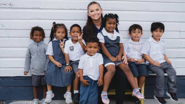Miss World Belize Continues Her Beauty With a Purpose Mission, Teaching ...