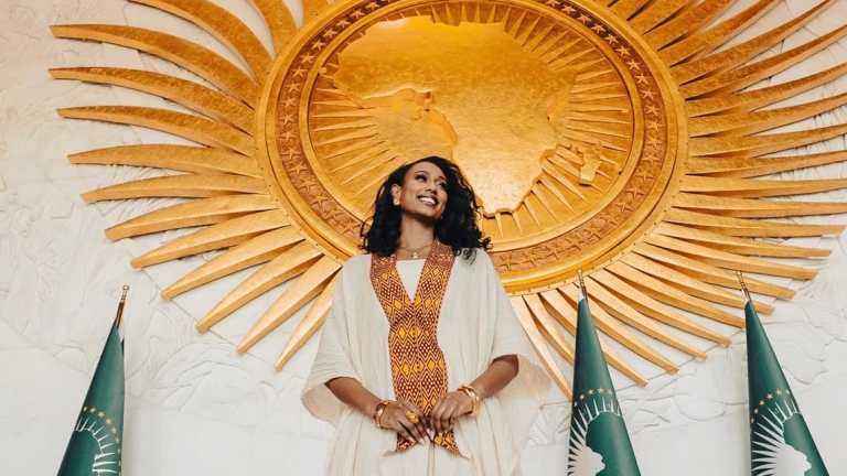 Miss World Africa and 1st runner-up takes part at 39th African Union ...