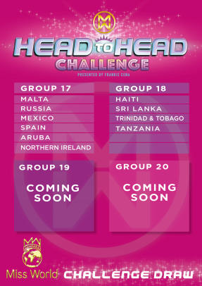 Head to Head Challenge Draw! - Miss World
