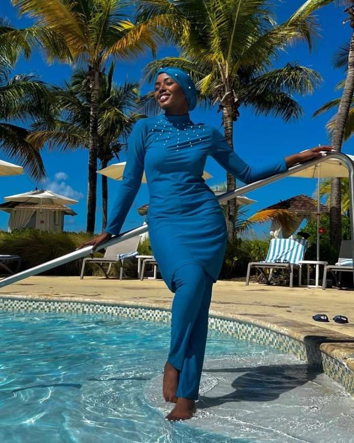 My Swimsuit outfit at Miss World-The Burkini! - Miss World Somalia