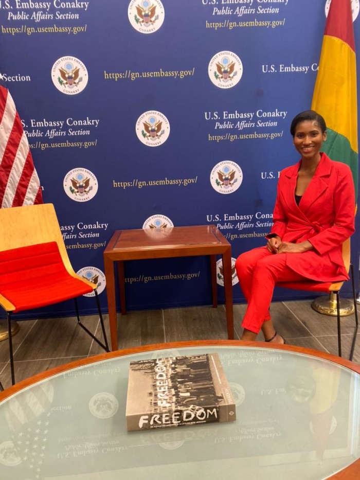 Media tour at the U.S Embassy in Guinea - Miss World Guinea