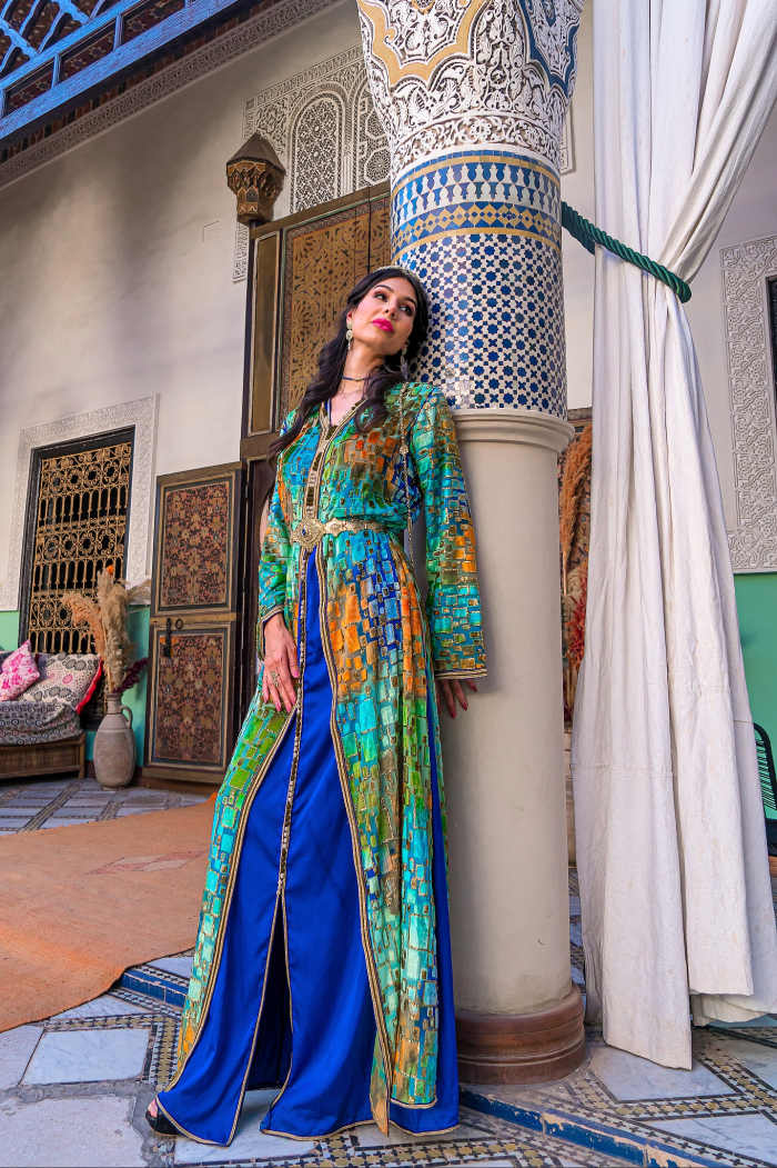 The Caftan, the Moroccan Beauty - Sonia Ait Mansour - Miss World 2023 ...