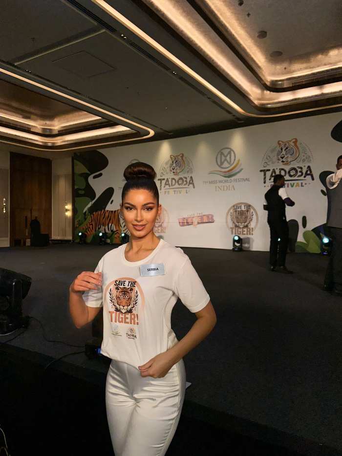 MISS WORLD SERBIA - TADOBA TIGER FESTIVAL - Anja Radić - Miss World ...