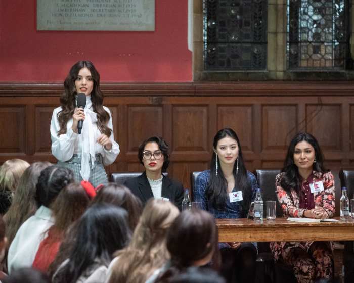 Oxford Union hosts Miss World international ambassadors - Miss World