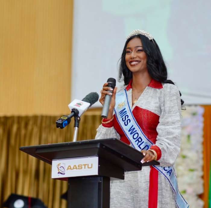 Miss World Africa Hasset Dereje Returns to Inspire Graduating Class at Her Alma Mater - Miss World