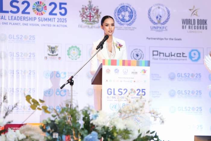 Miss World Opal Suchata Addresses Global Leaders at Global Leadership ...