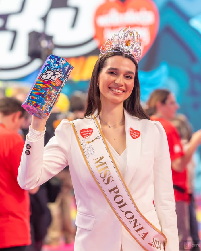 Miss World Poland attends the 33rd Finale of The Great Orchestra of ...
