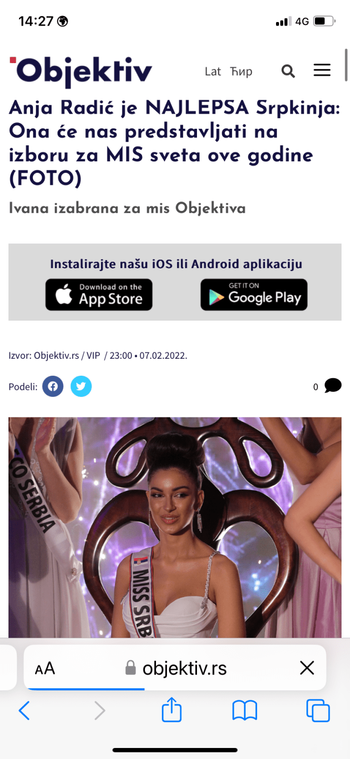 MISS WORLD SERBIA HAS BEEN A GUEST ON TV PROGRAMS OVER 200 TIMES - Anja Radić - Miss World 2023 ...