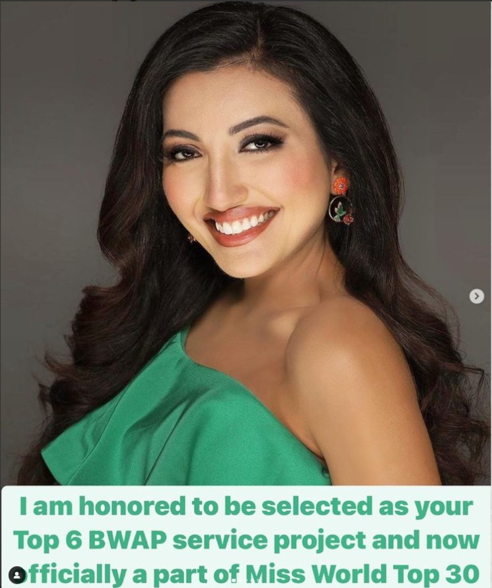 Grateful to be in Top 6 for Beauty with a Purpose - Miss World USA