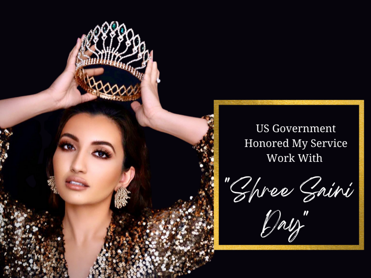 US Government Honored My Service Work With SHREE SAINI DAY - Miss World USA