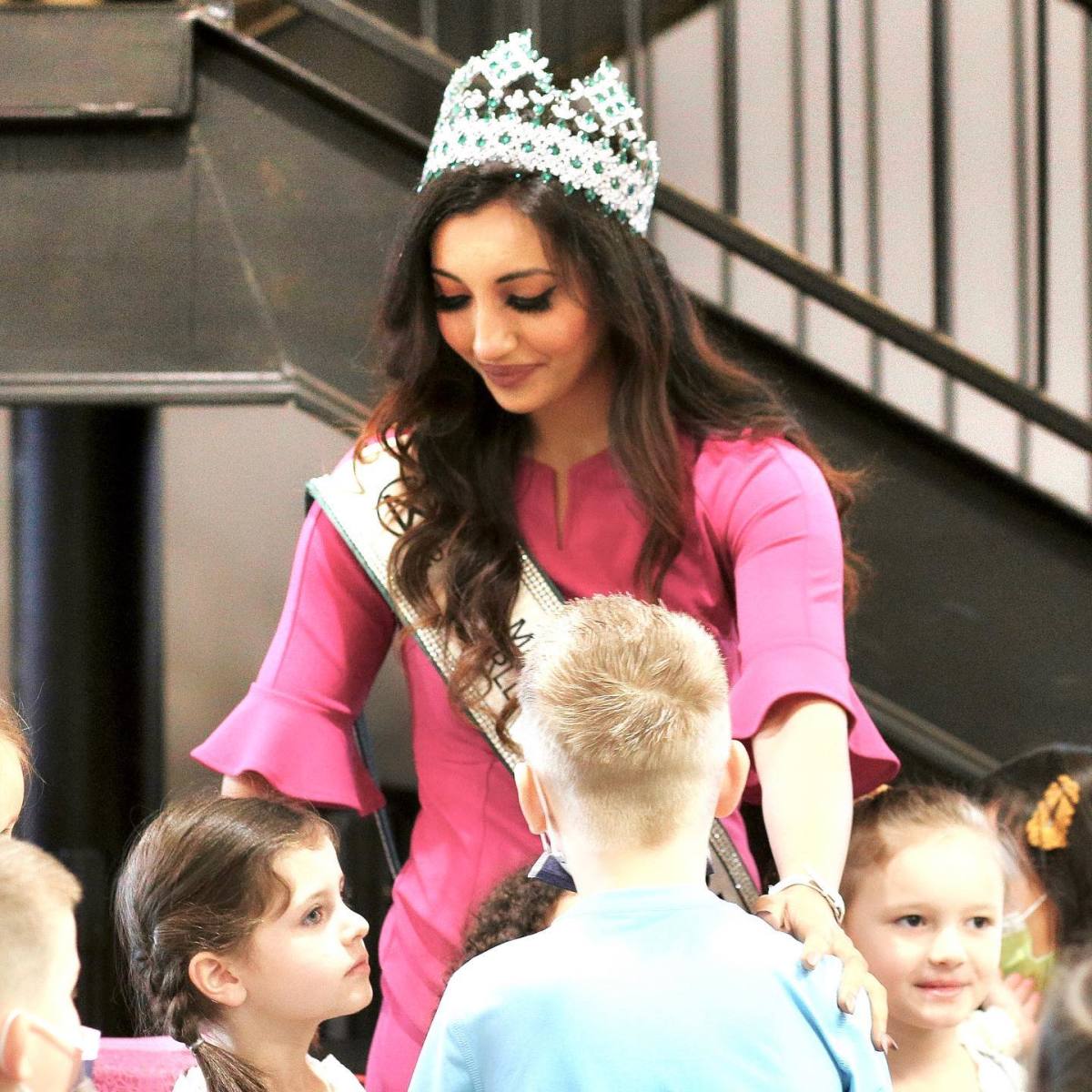 Miss World Shree Saini Speaks Empathy to Children - Miss World USA