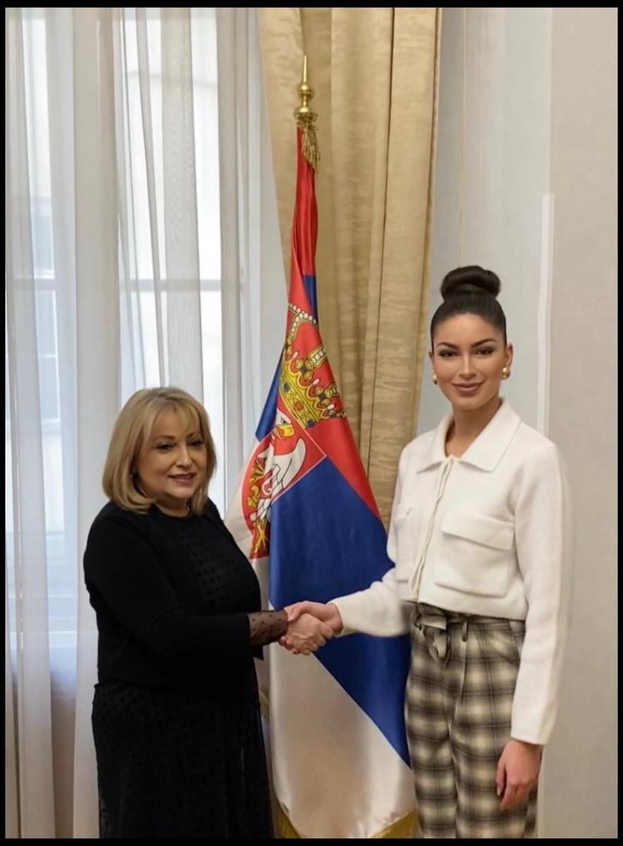 MINISTER OF EDUCATION RS AND MISS WORLD SERBIA - Anja Radić - Miss ...