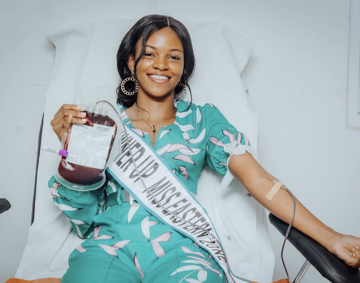 Blood Donation at Muhimbili Hospital - Halima Kopwe - Miss World 2023 ...