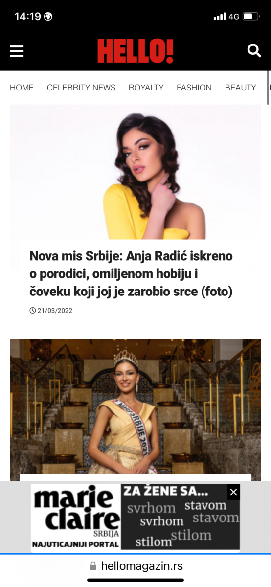 MISS WORLD SERBIA HAS BEEN A GUEST ON TV PROGRAMS OVER 200 TIMES - Anja ...