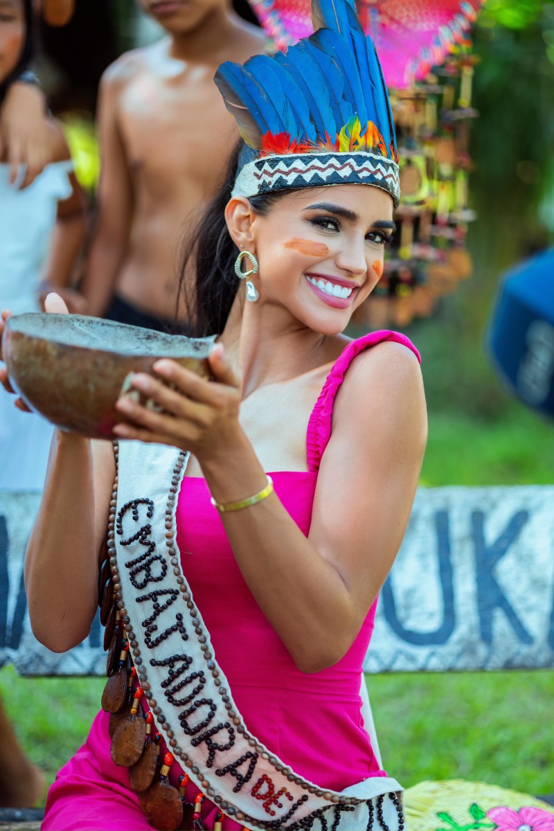 Lucía Arellano en Kukama Kukamiria - Lucia Arellano - Miss World 2023 Peru