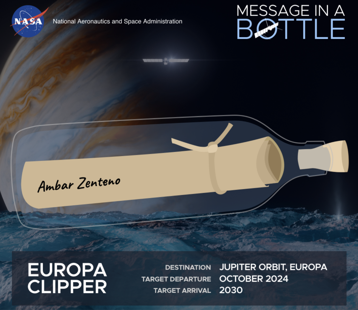 Ambar Zenteno, Miss World Chile, Reaches Jupiter's Moon Europa with ...