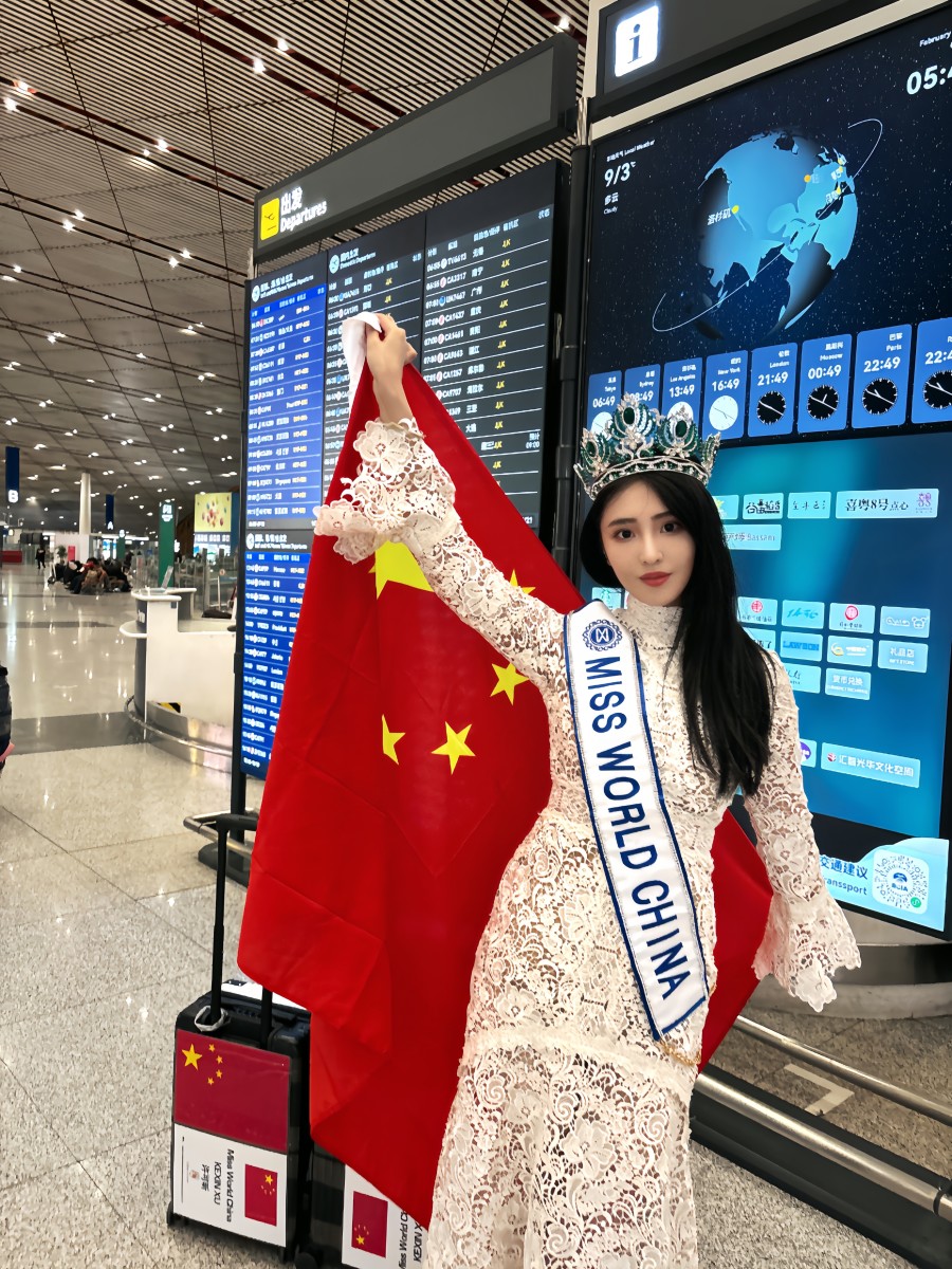 Miss World China arrived in India in pursuit of the light of dreams ...