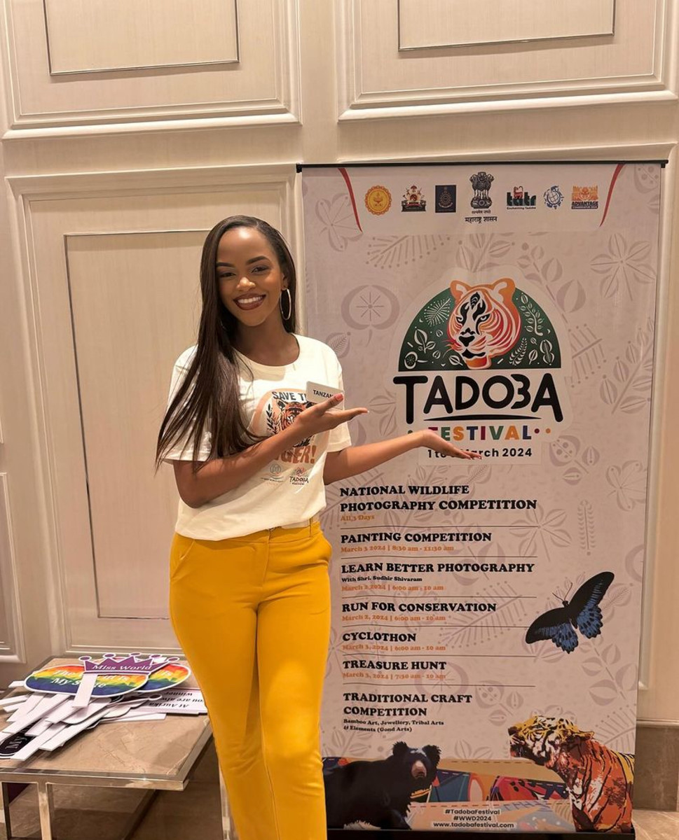 Save the Tiger Campaign 🐅 - Halima Kopwe - Miss World 2023 Tanzania