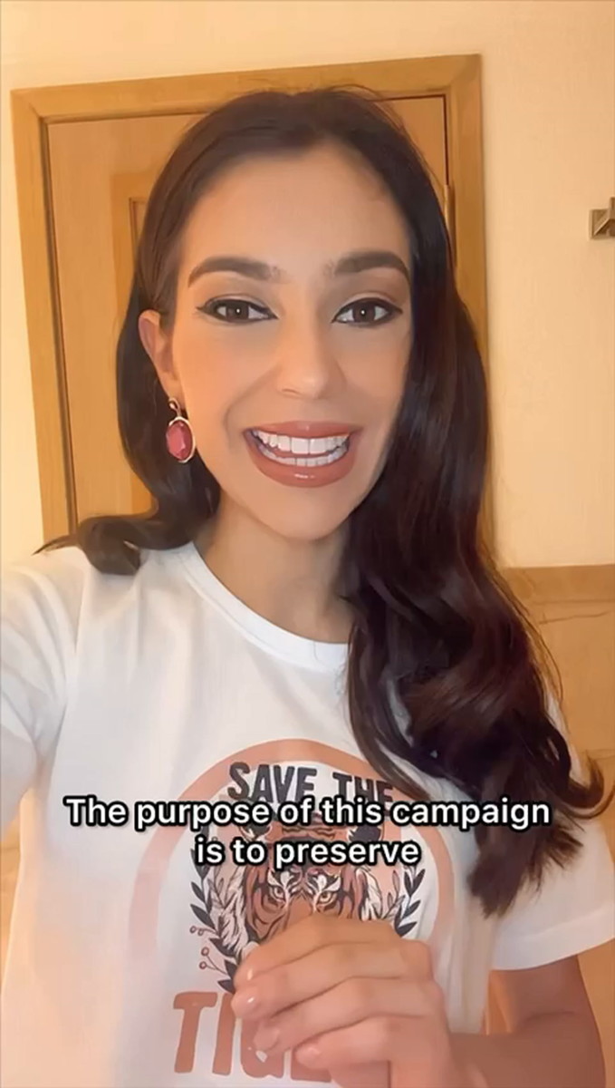 Save the Tiger - Camila Pinzón - Miss World 2023 Colombia