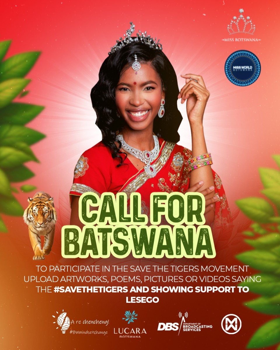 Miss World Botswana Continues "Save The Tiger" Campaign - Lesego Chombo - Miss World 2023 Botswana