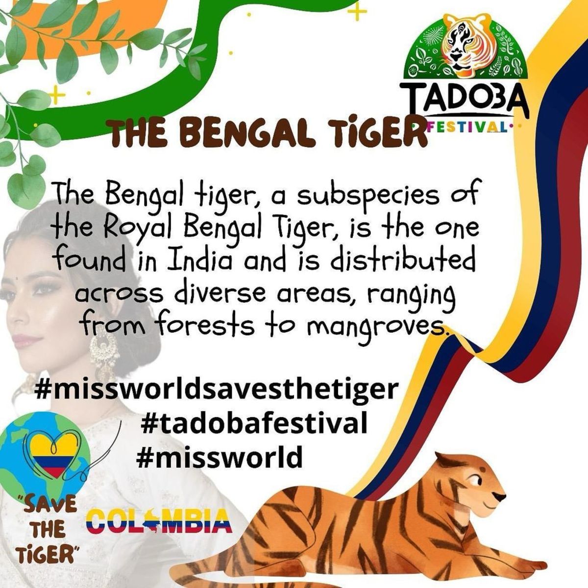 Special Facts About Tigers - Camila Pinzón - Miss World 2023 Colombia