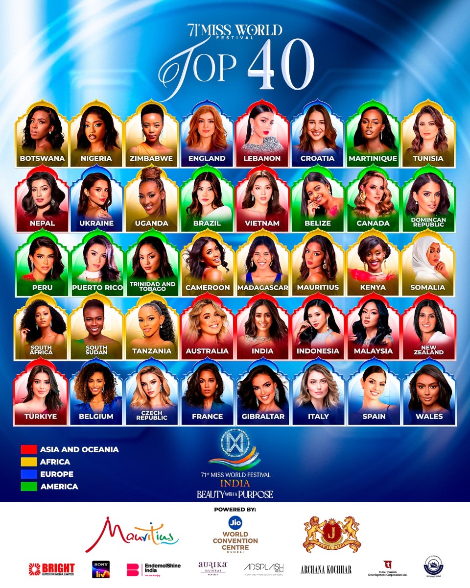 71st Miss World Final: Meet the Top 40 - Miss World