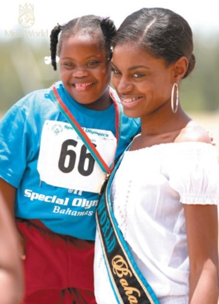 Miss Bahamas Sasha Joyce participates in Charity Olympics - Miss World