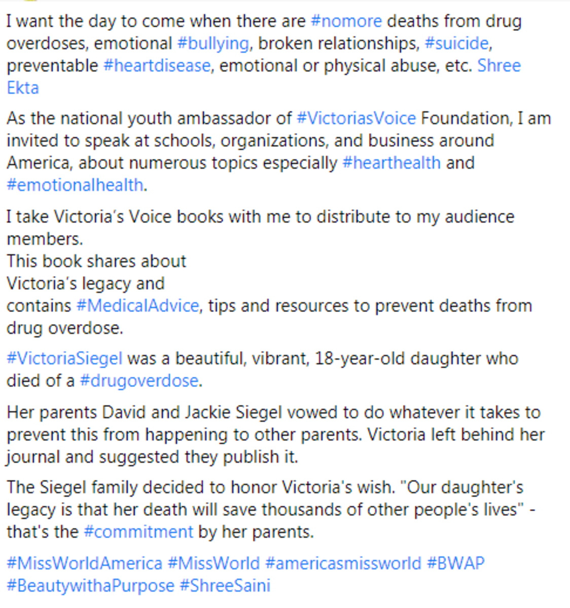 Miss World America BWAP National Ambassador - Miss World